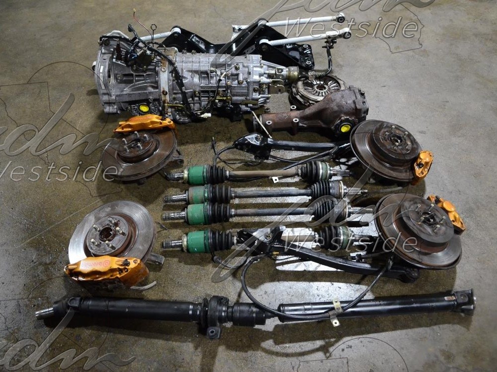 JDM Subaru Forester STI TY856WL4CC 6 Speed Full Drivetrain Package 2003 ...